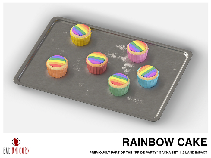 Second Life Marketplace - Cupcakes (Previously - Pride Party Gacha Set)
