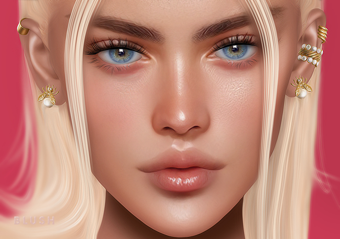 Second Life Marketplace - Beaumore 'Marina' for Lelutka Evo X (Blush)