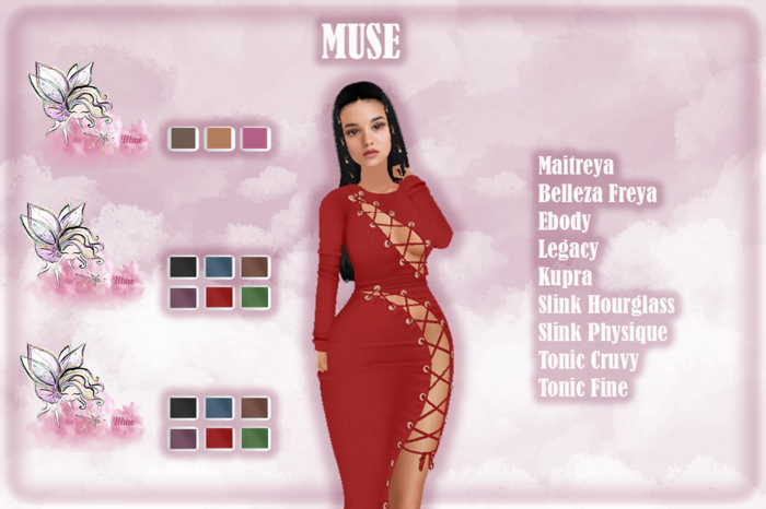 Second Life Marketplace - [MUSE] Nancy Dress Fatpack
