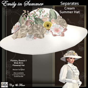 Second Life Marketplace - C&F Emily in Summer, Late Victorian Outfit ...