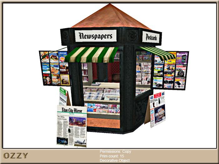 Second Life Marketplace - *$OZZY$* Newsstand Vintage