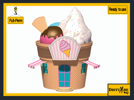 Second Life Marketplace - ::DisturbeD:: Kawaii Cute Ice Cream Shop ...