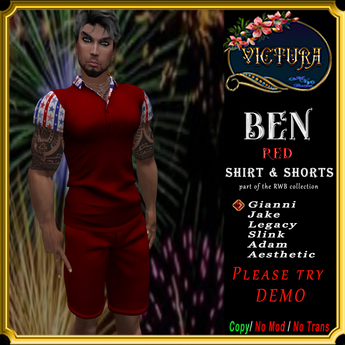 Second Life Marketplace - RED RWB BEN