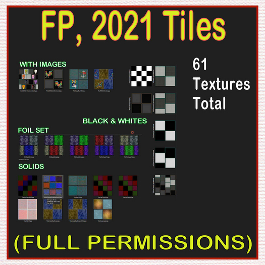 Second Life Marketplace - FP Tiles 2021 Set