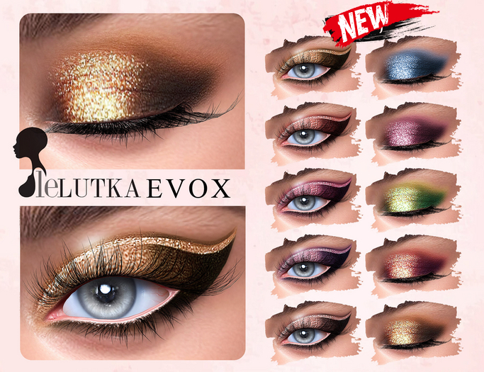 Second Life Marketplace - RS Eyeshadow HD - Lelutka EVO X 10 COLORS