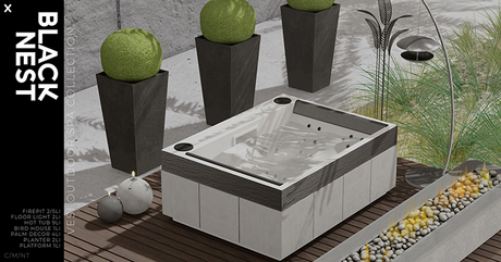 Second Life Marketplace - BLACK NEST / Vesi Concrete Firepit