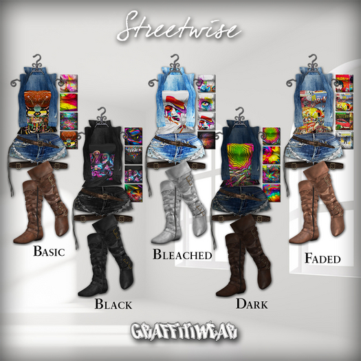 Second Life Marketplace - Graffitiwear Streetwise Fatpack