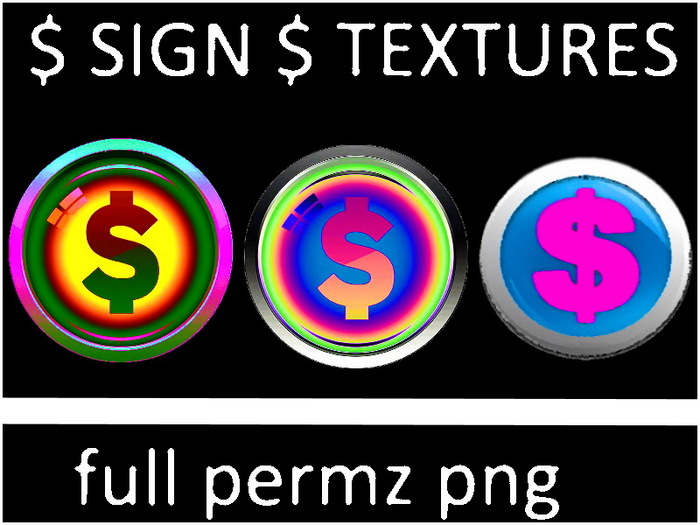 Second Life Marketplace - Full perms money sign textures