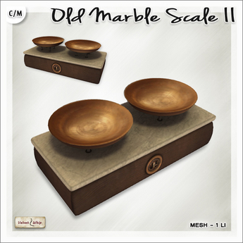 Second Life Marketplace - [V/W] Old Marble Scale II - Vintage weight ...
