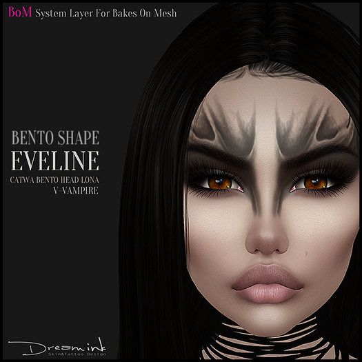 Second Life Marketplace - DREAM INK "Catwa-Lona Bento Head EVELINE Shape"