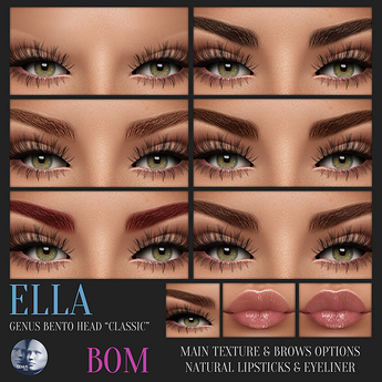 Second Life Marketplace - DREAM INK "Genus Mesh Head Appliers ELLA ...