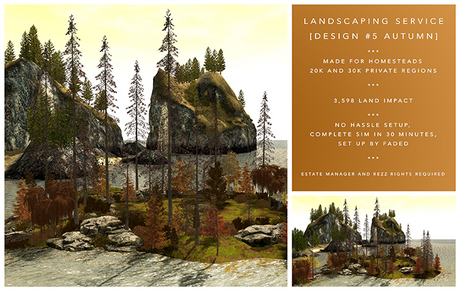 Second Life Marketplace - [F] Landscape 5 - Wildwood Isles - AUTUMN (HS ...