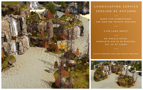 Second Life Marketplace - [F] Landscape 5 - Wildwood Isles - AUTUMN (HS ...