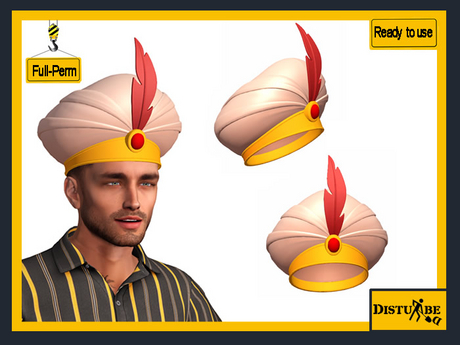 Second Life Marketplace - ::DisturbeD:: Kawaii Cute Sultan Hat - FULL ...