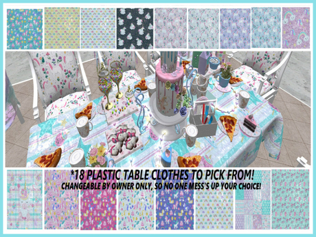 Second Life Marketplace - UNICORN PARTY TABLE & GIFT BAGS