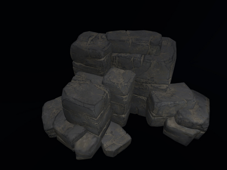 Second Life Marketplace - Full Perm Huge "blocky Rocks" with good physics