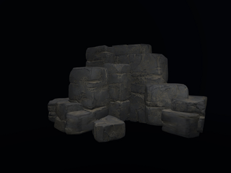 Second Life Marketplace - Full Perm Huge "blocky Rocks" with good physics