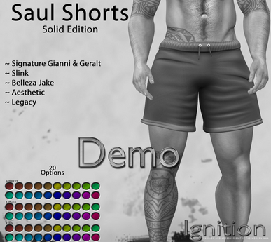 Second Life Marketplace - Ignition Saul Shorts Demo