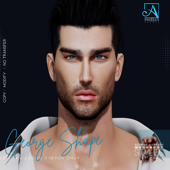 Second Life Marketplace - - ANGELUS- George Shape For Lelutka Logan ...