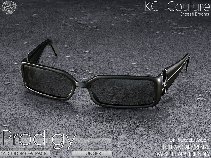 Second Life Marketplace - -KC- PRODIGY / UNISEX EYEWEAR / 55 COLORS FATPACK