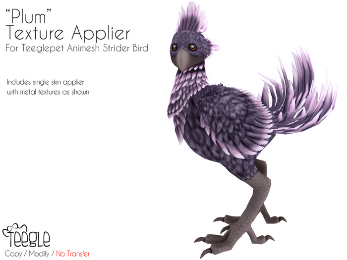 Second Life Marketplace - [Teegle] "Plum" Skin Applier for Teeglepet ...