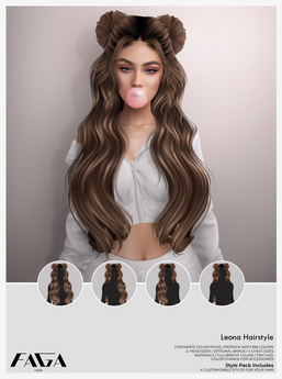 Second Life Marketplace - FAGA - Leona Hairstyle - [DEMO]