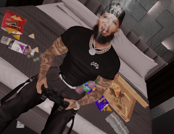 Second Life Marketplace - Gamer Junkie Pose (boxed) add to unpack