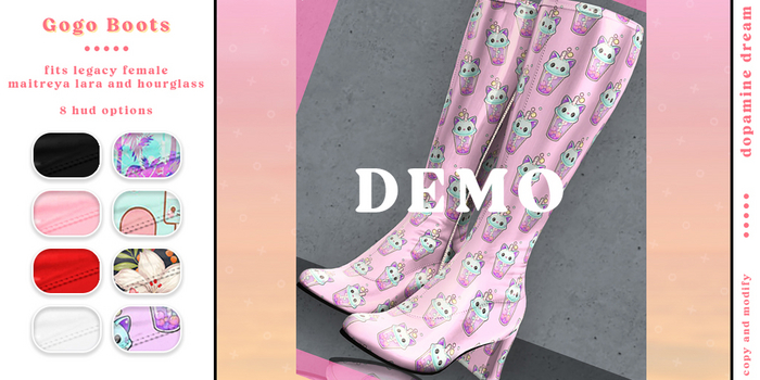 Second Life Marketplace - +Dopamine Dream+ Gogo Boots +DEMO+