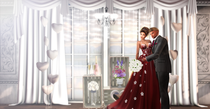 Second Life Marketplace - Serenity Sands Wedding Day Backdrop & Couples ...