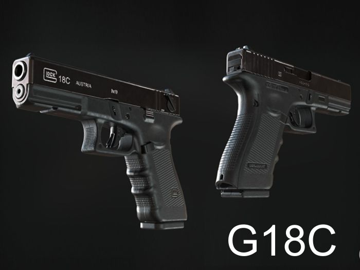 Second Life Marketplace - G18C Full Auto Pistol - Copy - Ver 1.3
