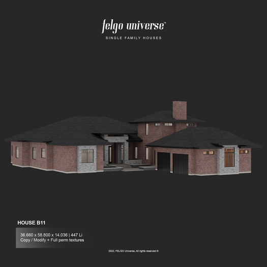 Second Life Marketplace - FELGO Universe // House - B11