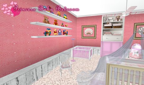 Second Life Marketplace - Princess Baby Bedroom
