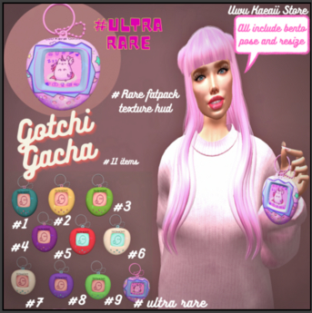 Second Life Marketplace - Gotchi Gacha - Rare (ADD / REZ) UwU Kawaii Store