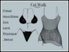 Second Life Marketplace - Cat.Walk-Jackie Fishnet Dress Bikini BLACK