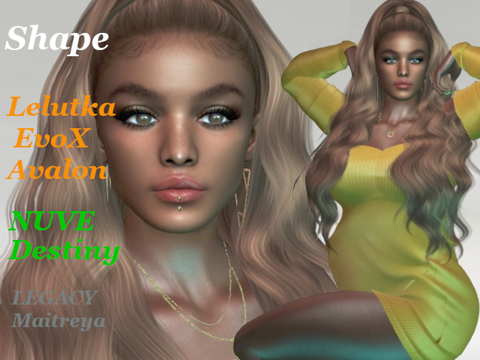 Second Life Marketplace - Lelutka Evox Avalon head Shape 0079 Lizza