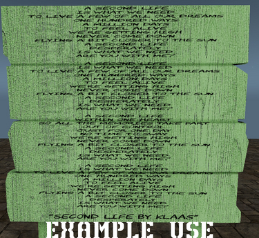 Second Life Marketplace - Wooden Sign [MESH]