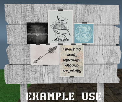 Second Life Marketplace - Wooden Sign [MESH]