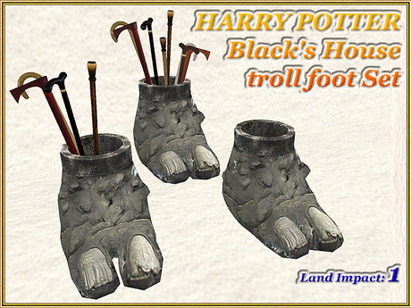 Second Life Marketplace - HP - Black's House troll foot Set (1 LI ...