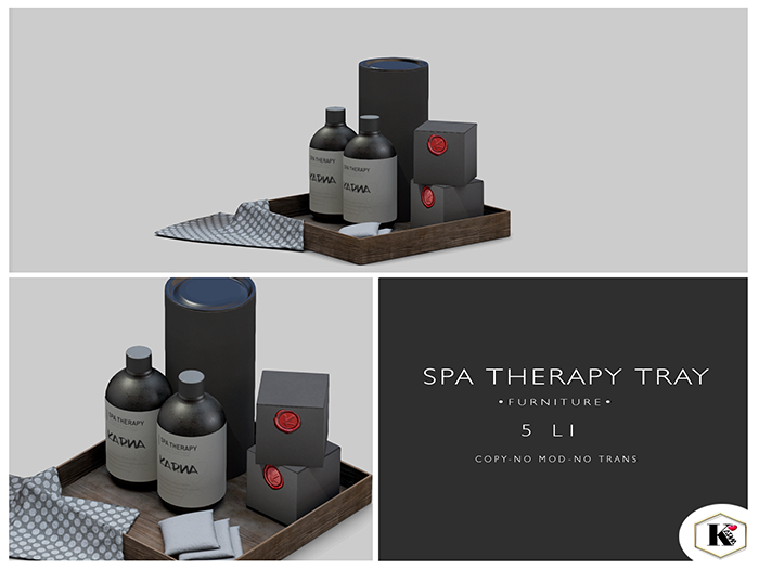 Second Life Marketplace - KARNA - SPA Therapy Tray