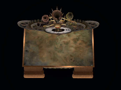 Second Life Marketplace - MC Steampunk DJ Stage RESIZE