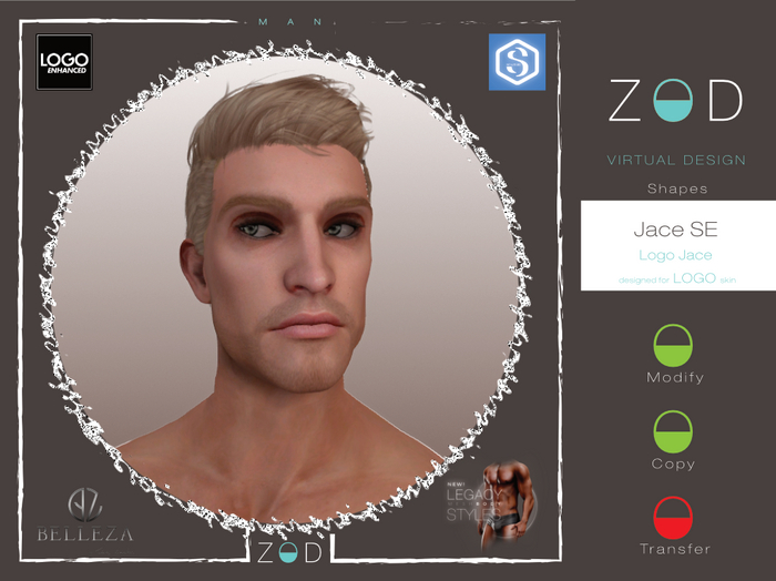 Second Life Marketplace - ZOD_Shape for Logo Jace - Jace SE