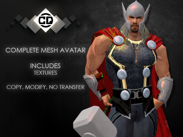 Second Life Marketplace - .:CQ:. Thor Worthy Bento Avatar