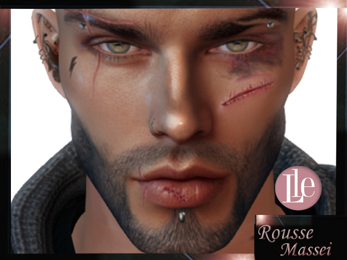 Second Life Marketplace Facial Hair Lel Evox