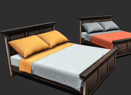 Second Life Marketplace - Art Studio.FULL PERM \\ Luiza Bed