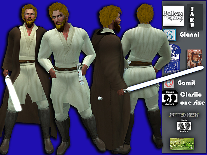 Second Life Marketplace - Male Sci-Fi -CLASSIC-SLINK-GIANNI-BELL JAKE ...