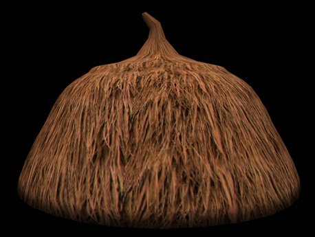 Second Life Marketplace - Schendi Concepts Round Thatch Roofs - Sculpt ...