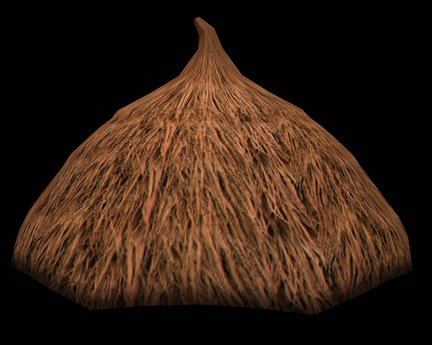 Second Life Marketplace - Schendi Concepts Round Thatch Roofs - Sculpt ...