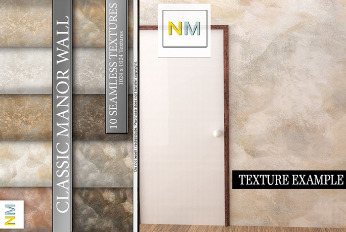 Second Life Marketplace - Classic Manor Wall Builders Kit 10 Seamless ...