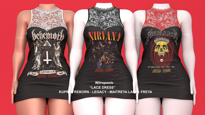 Second Life Marketplace - Nitropanic_Lace Dress FPACK (add)