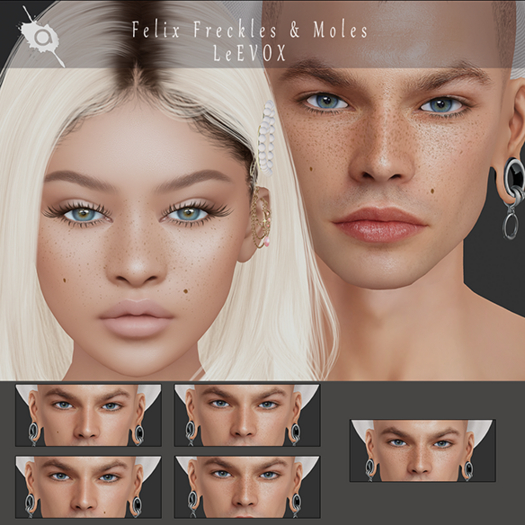 Second Life Marketplace - ATA STORE Felix Freckles and Moles leEVO X ...